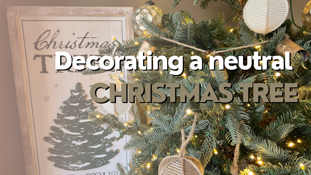 How to Decorate a Neutral Christmas Tree - Marissa Mace